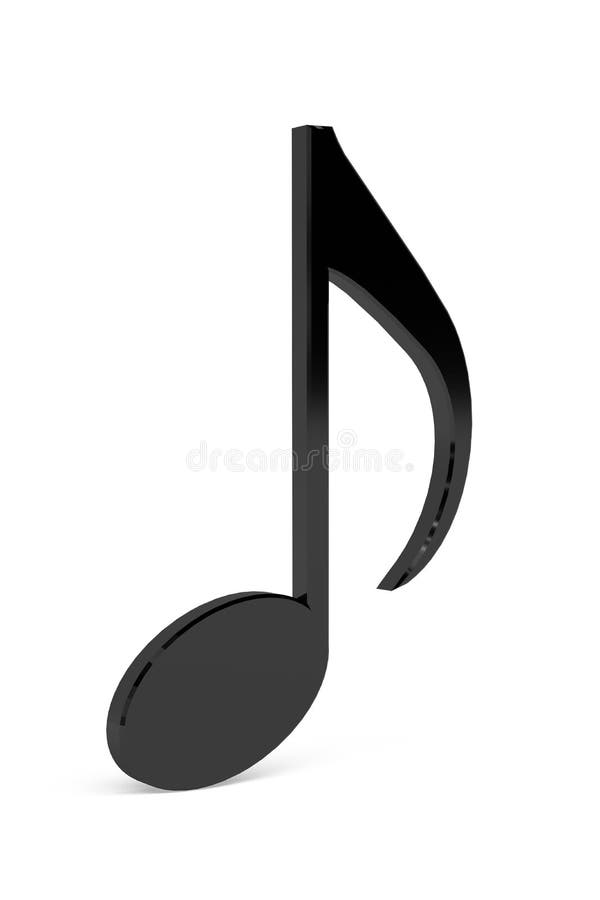 Eight Note Rest Vector Icon on White Background. Flat Vector Eight Note ...