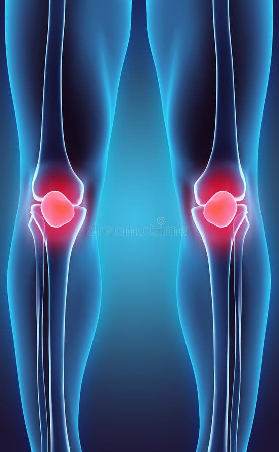 3D Ejemplo De La Rótula, Concepto Médico Stock de ilustración ...