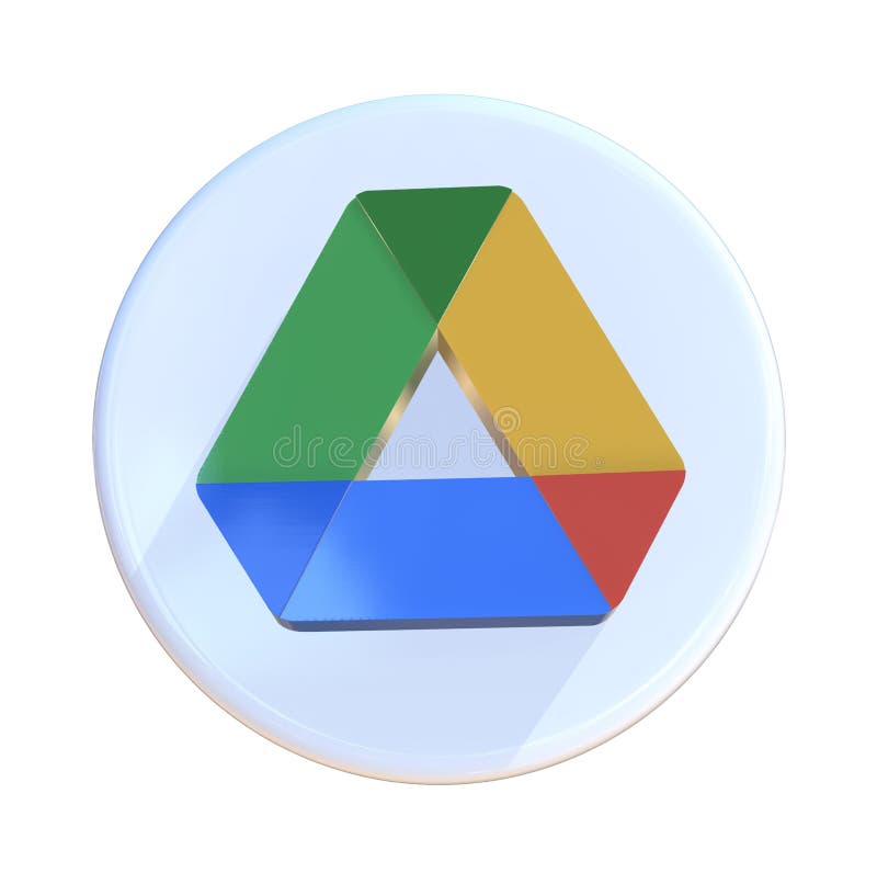 Google Drive 3D Social Media Icon Editorial Photography - Illustration ...