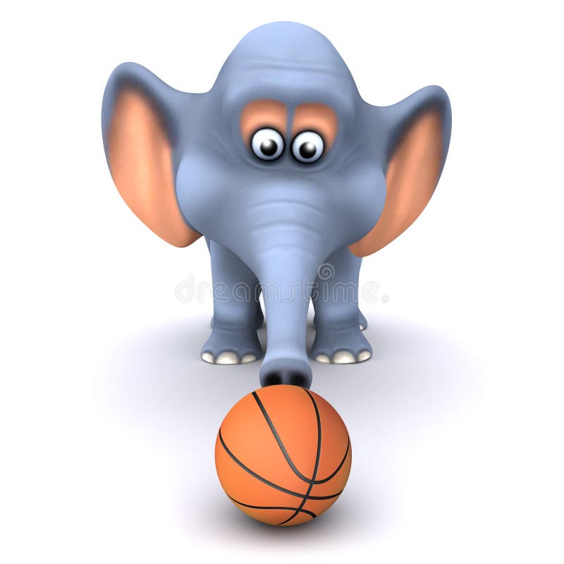 Basketball elephant stock vector. Illustration of fitness - 27174996