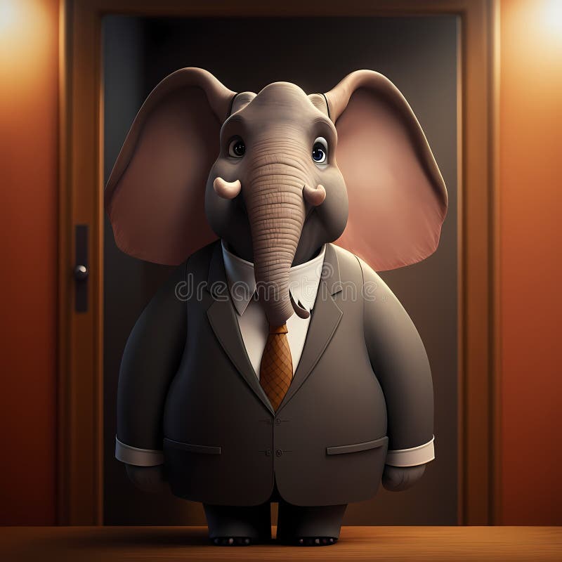 3d Elephant with a Mouse 3d Elephant 3d Elephant and Mouse Stock ...