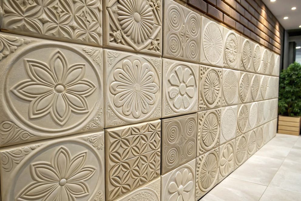 3D Elevation Wall Tiles Design for Ceramic Walls Stock Illustration ...