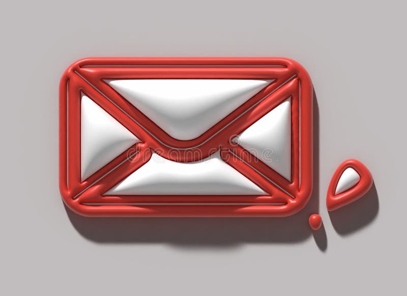 3D Email Icon 3d Illustration Design Stock Illustration - Illustration ...