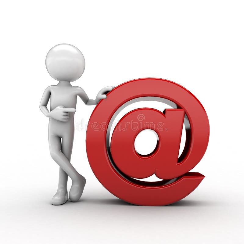 3D Email us stock illustration. Illustration of dimensional - 70112917