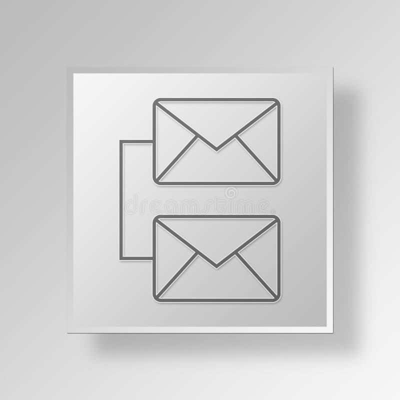Emails Icon. Trendy Emails Logo Concept on White Background from Stock ...