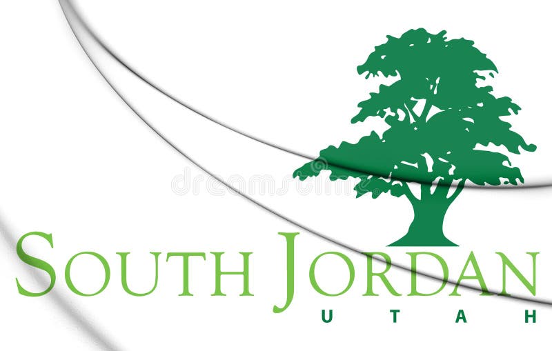3D Emblem of South Jordan Utah, USA. Stock Illustration - Illustration ...