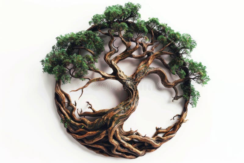 Diverse Family Tree Emblem stock illustration. Illustration of branches ...