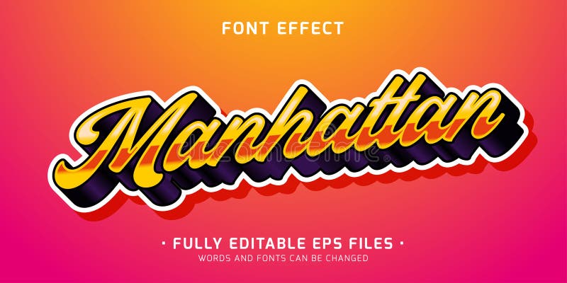 3d Emboss Sticker Style Font Effect with Shiny Text Style Stock Vector ...
