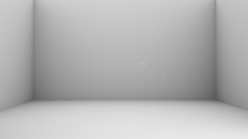 3D Empty Room with Corner. Abstract White Empty Room Background. 3D ...