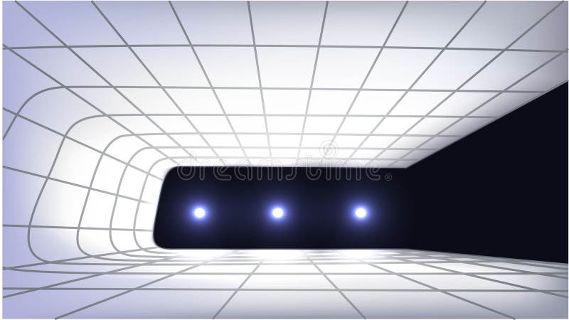 Empty 3d scene with lights stock vector. Illustration of number - 96199356