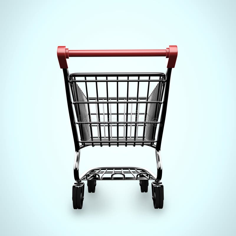 Shopping Cart Isolated Rear View Stock Illustrations – 15 Shopping Cart ...