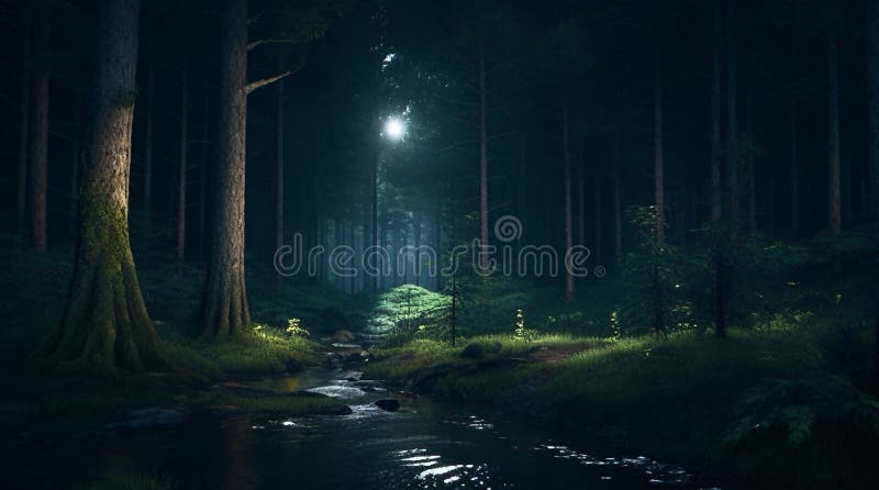 Enchanted Pathway: a Serene Watercolor Journey through Nature S ...