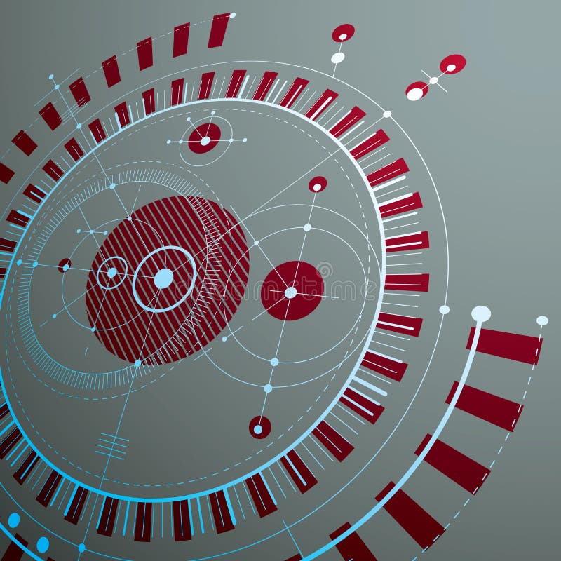 3d Engineering Technology Vector Backdrop. Futuristic Technical Stock ...