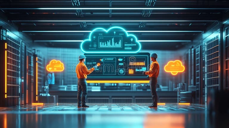 3D Engineers Interacting with Cloud Based Data Visualization System ...