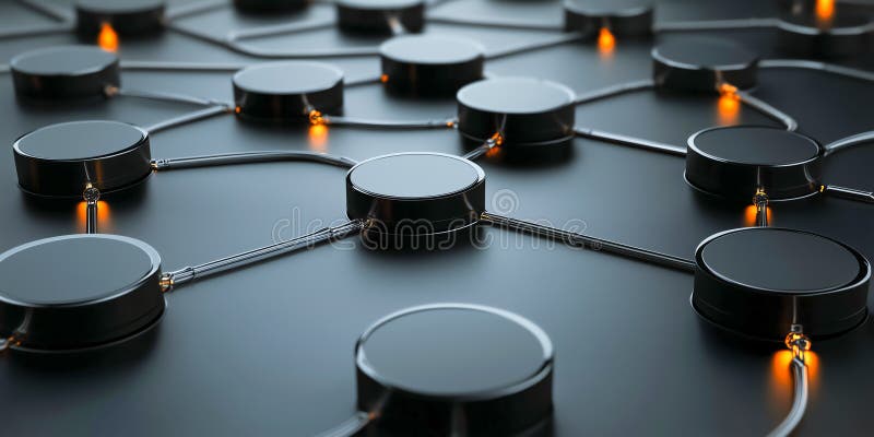 3D Enterprise Workflow Visual Showing Continuous Efficiency and ...