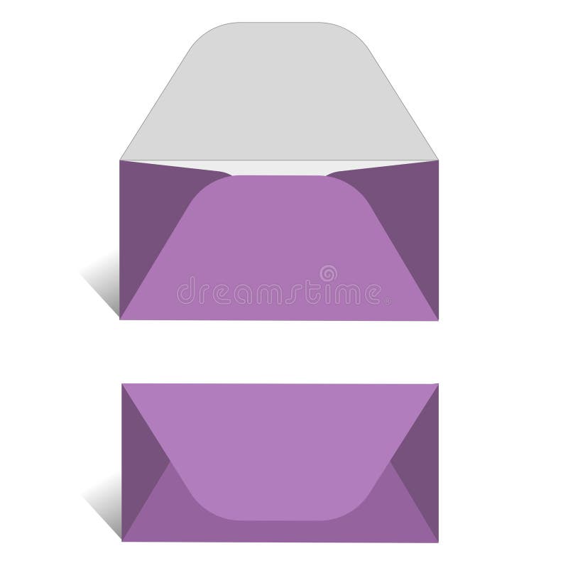 3D Envelope Template Design, Envelope 3D Stock Vector - Illustration of ...