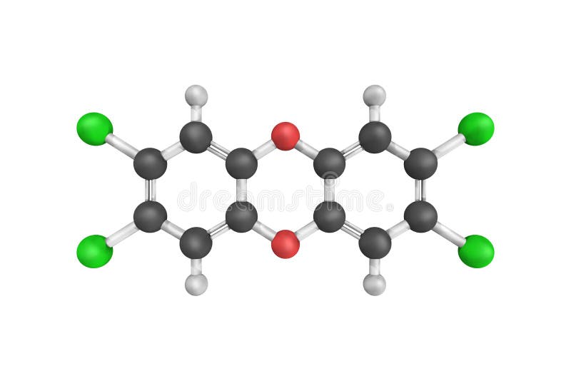 Estructura de la dioxina ilustración del vector. Ilustración de fondo ...