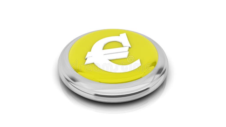 3d euro yellow stock illustration. Illustration of special - 32015275