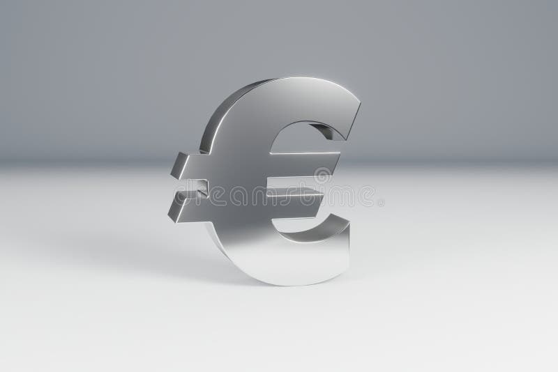 3D European Euro Symbol stock illustration. Illustration of finance ...