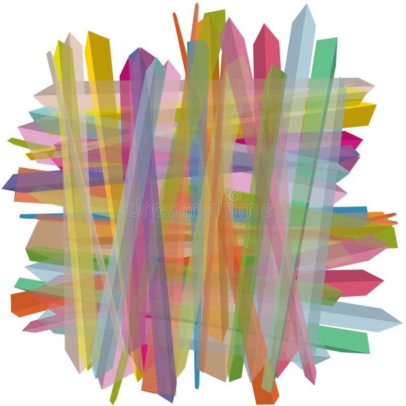 3D, Extruded Surfaces in Shaded Colors, an Abstract Pattern Stock ...