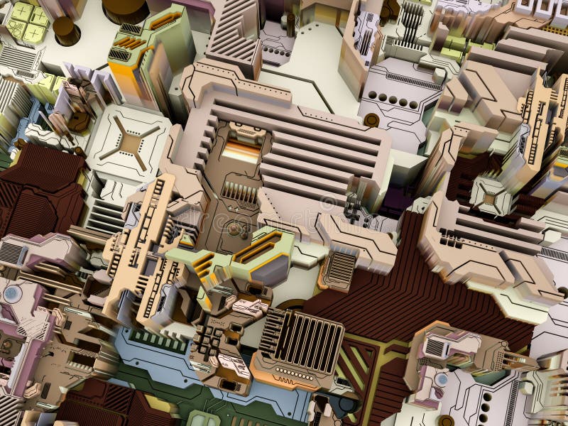 3D Extrusion Technology stock illustration. Illustration of information ...