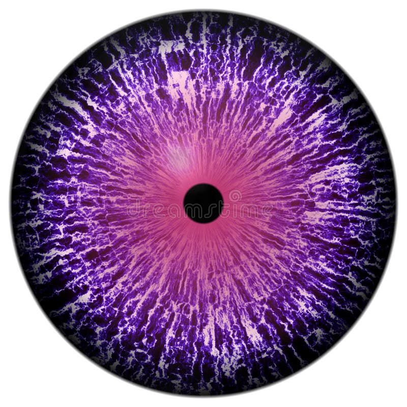 3d Eyeball Purple Color Texture Stock Illustration - Illustration of ...