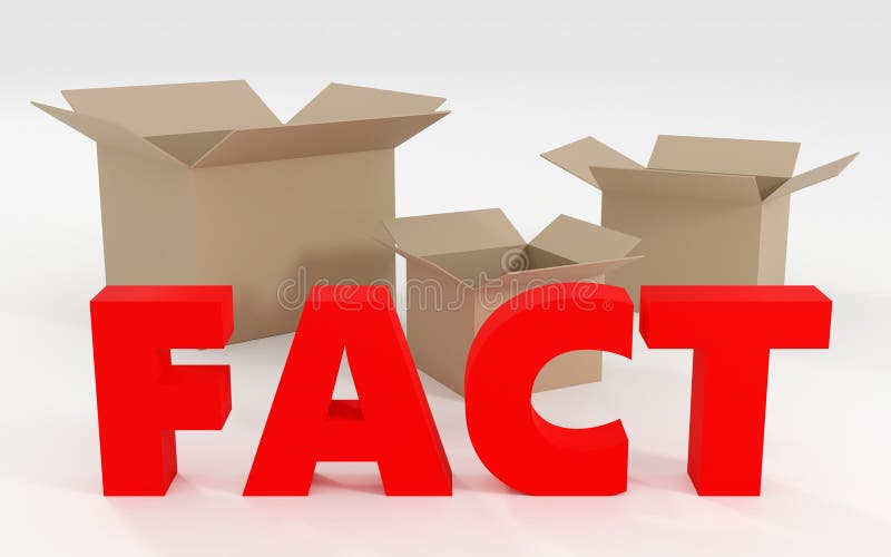 3d Fact with Empty Boxes on Grey Background, 3d Render, Sign Stock ...
