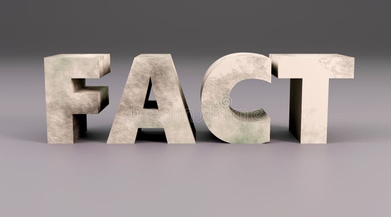 3d Fact Made of Glass on Grey Background, 3d Render, Sign Stock ...