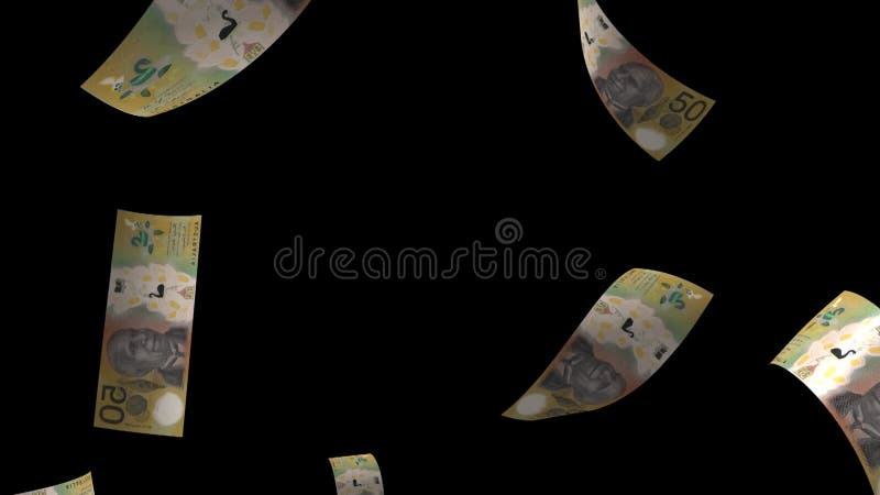 Australia Falling Money Banknote Animation Background Stock Footage ...