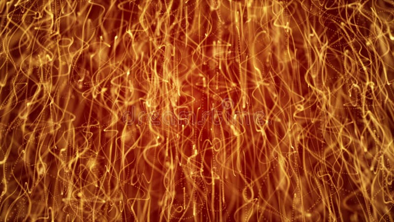 3d Falling Fire Particles, Effect of Flame, Computer Generated ...
