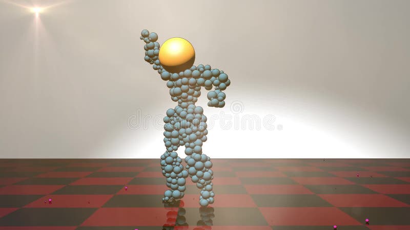 3d Figure Animated and Dancing Stock Footage - Video of power ...
