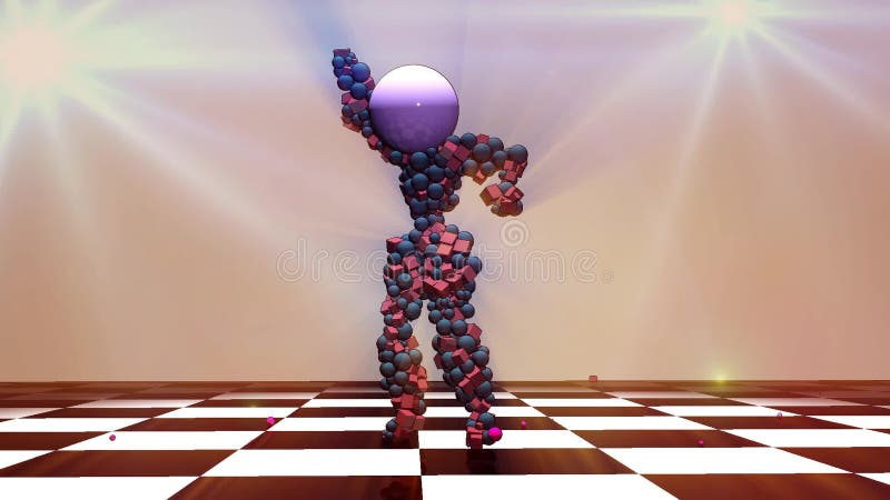 3d Figure Animated and Dancing Stock Footage - Video of power ...