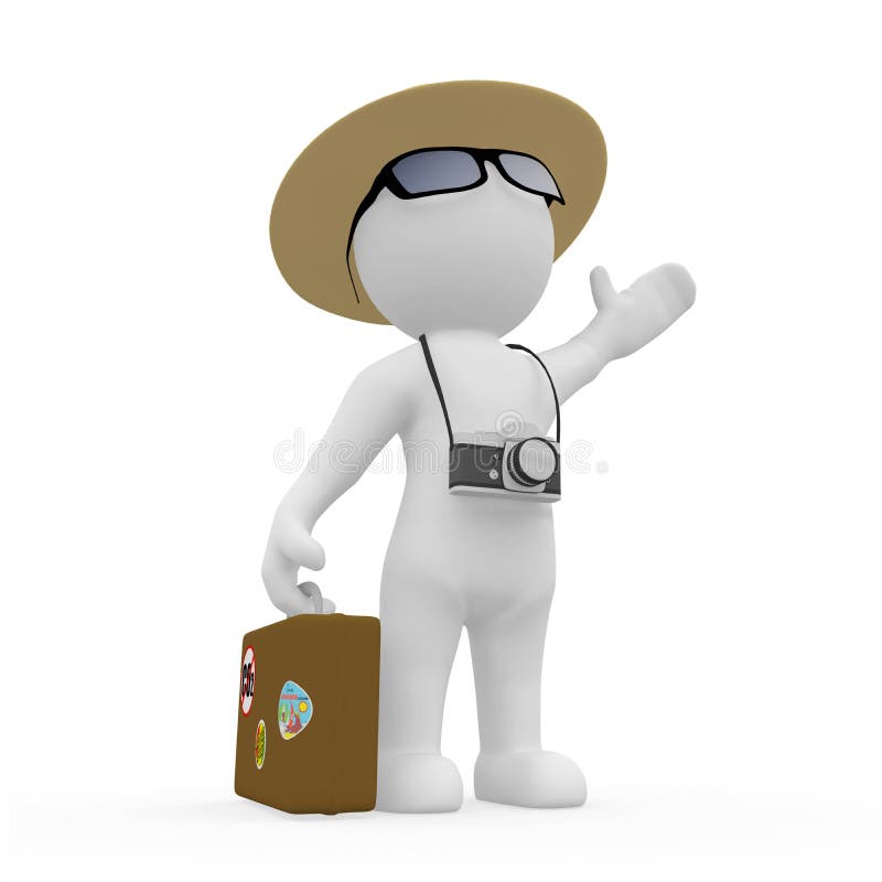 3D figure on holiday stock illustration. Illustration of guest - 34927453