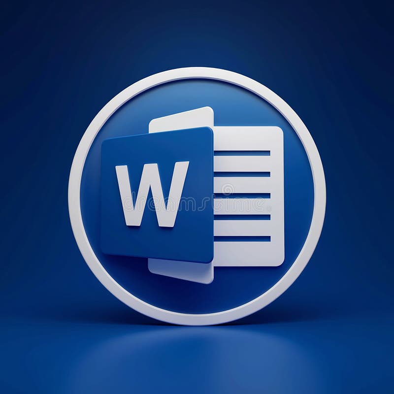 3d File Doc Icon. Minimal Word Document Icon. Document Form. Business ...