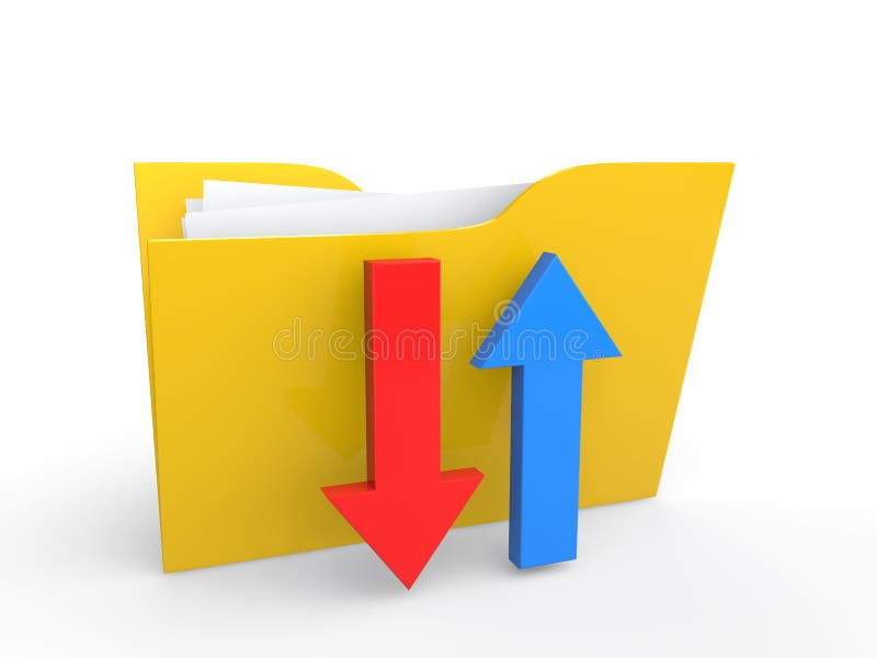 File down loading stock illustration. Illustration of arrow - 40771166