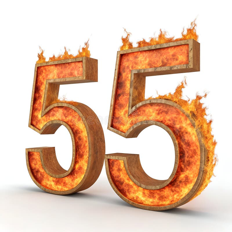 3D Fire Render Isolated on White Background Stock Illustration ...