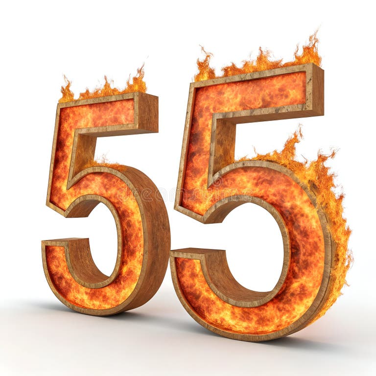 3D Fire Render Isolated on White Background Stock Illustration ...