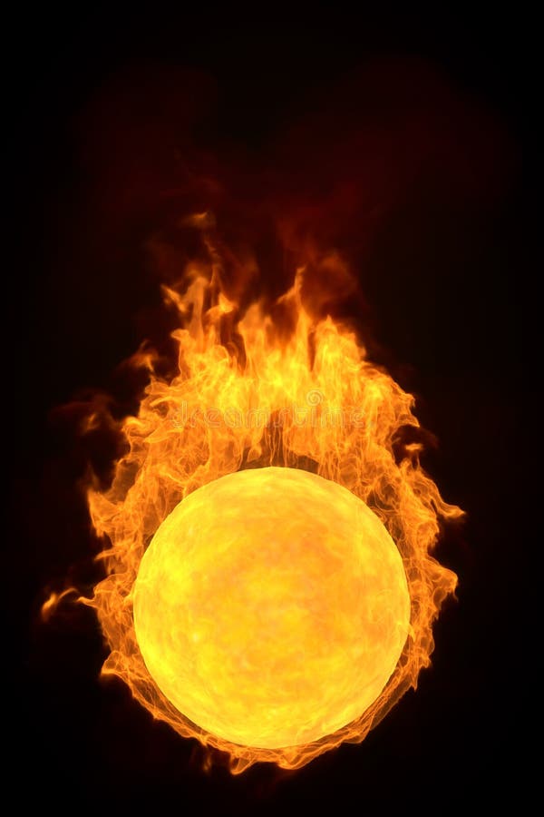 3d fireball stock illustration. Illustration of comet - 8673623