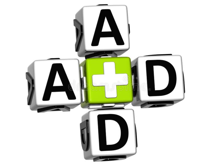 3D First Aid Crossword Block Button Text Stock Image - Image of ...