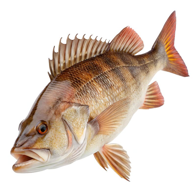 3D Fish Render Isolated on White Background Stock Illustration ...