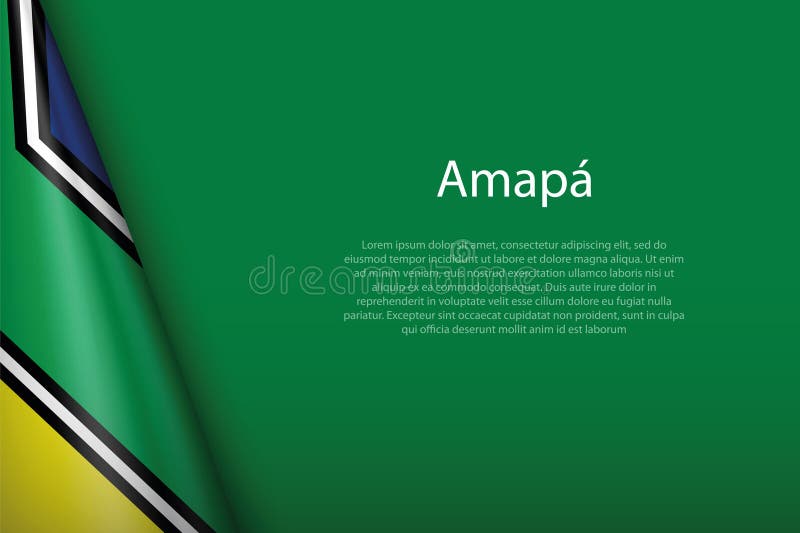 Map of Amapa is a State of Brazil with Mesoregions Stock Vector ...