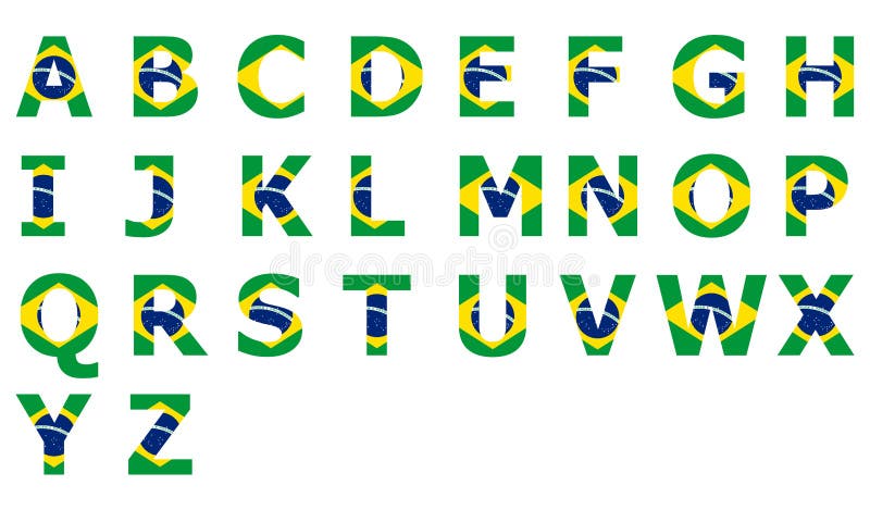 3D Flag of Brazil on a Pillar Stock Illustration - Illustration of ...