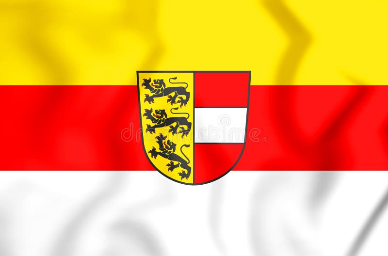 3D Flag of Carinthia, Austria. Stock Illustration - Illustration of ...