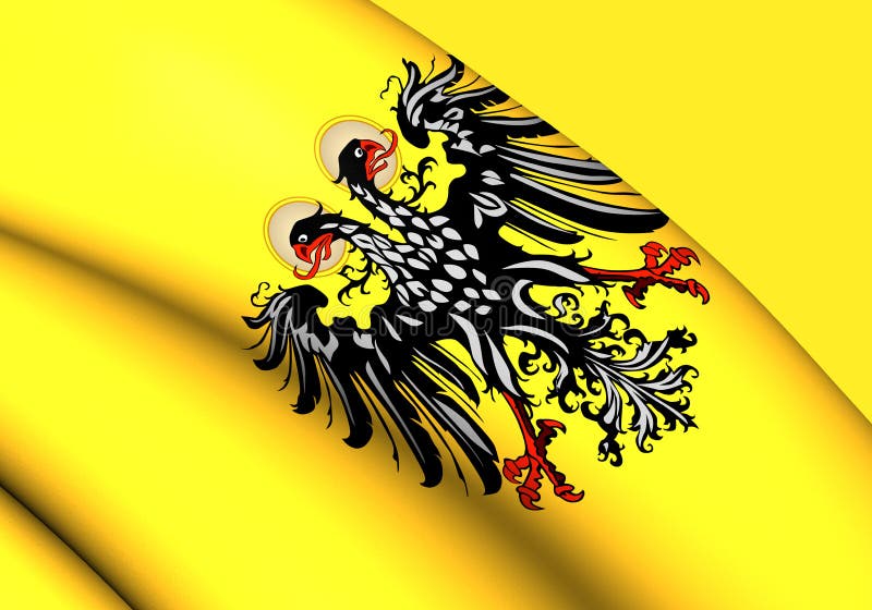 Flag of Holy Roman Empire 1400-1806 Stock Illustration - Illustration ...
