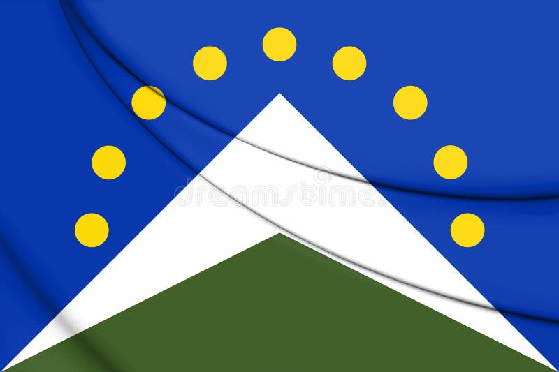 3D Flag of Junin, Peru. stock illustration. Illustration of banner ...