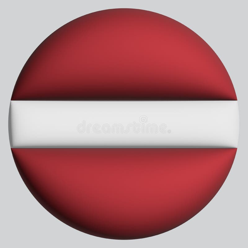 3D Flag of Latvia on Ribbon Stock Vector - Illustration of fabric ...