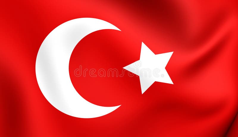 Flag of Ottoman Empire stock illustration. Illustration of coat - 100564379