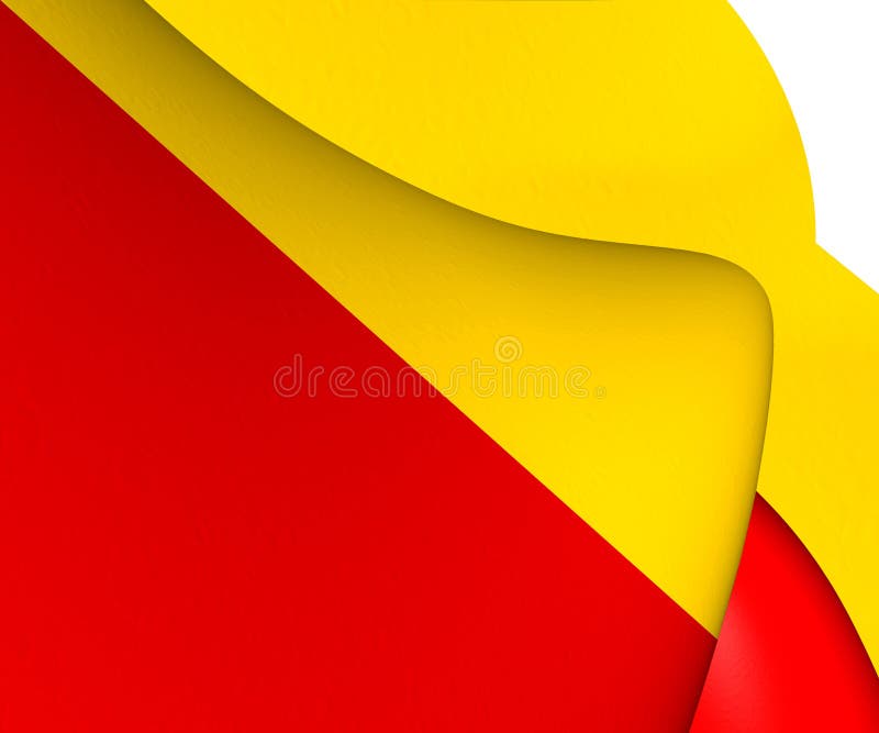 3D Flag of Palermo, Italy. stock illustration. Illustration of ensign ...
