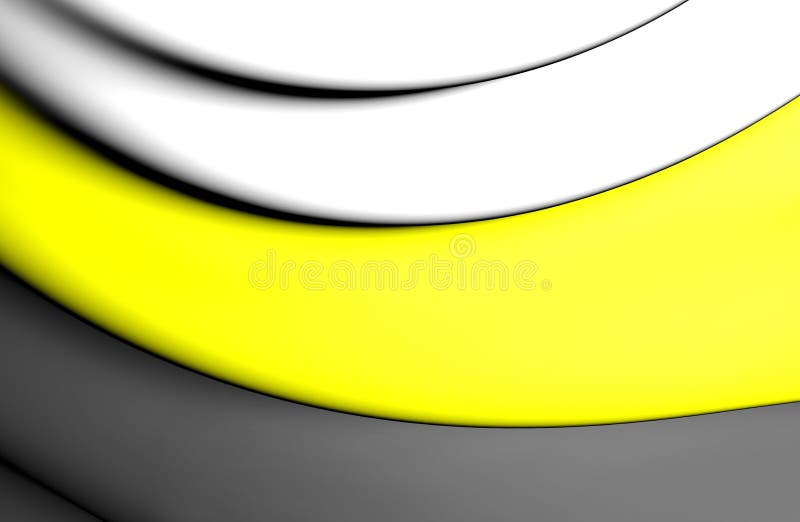 3D Flag of Perak State, Malaysia. Stock Illustration - Illustration of ...