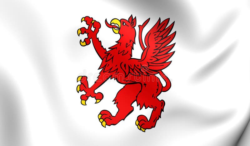 Flag of Tczew, Poland. stock illustration. Illustration of tczew - 97073996